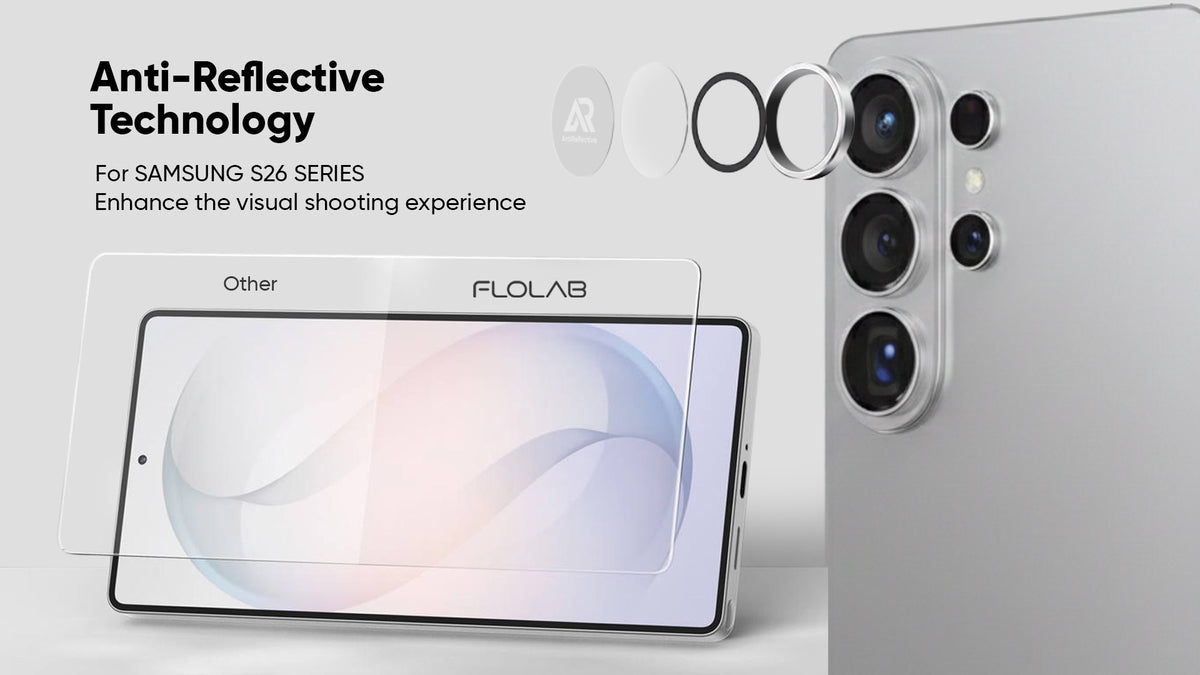 FLOLAB iPhone Screen Protectors: ClearVue, PolarSpectra Tech