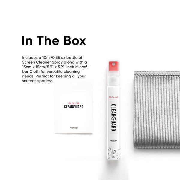 FLOLAB Clear Guard Screen Cleaner All in One - Easy to Clean, Portable ...