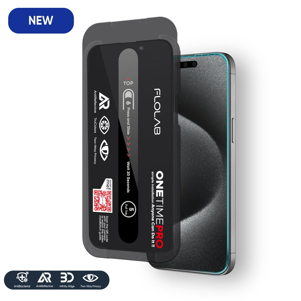 iPhone Screen Protectors | Privacy, Anti Glare, Crystal Clear - FLOLAB