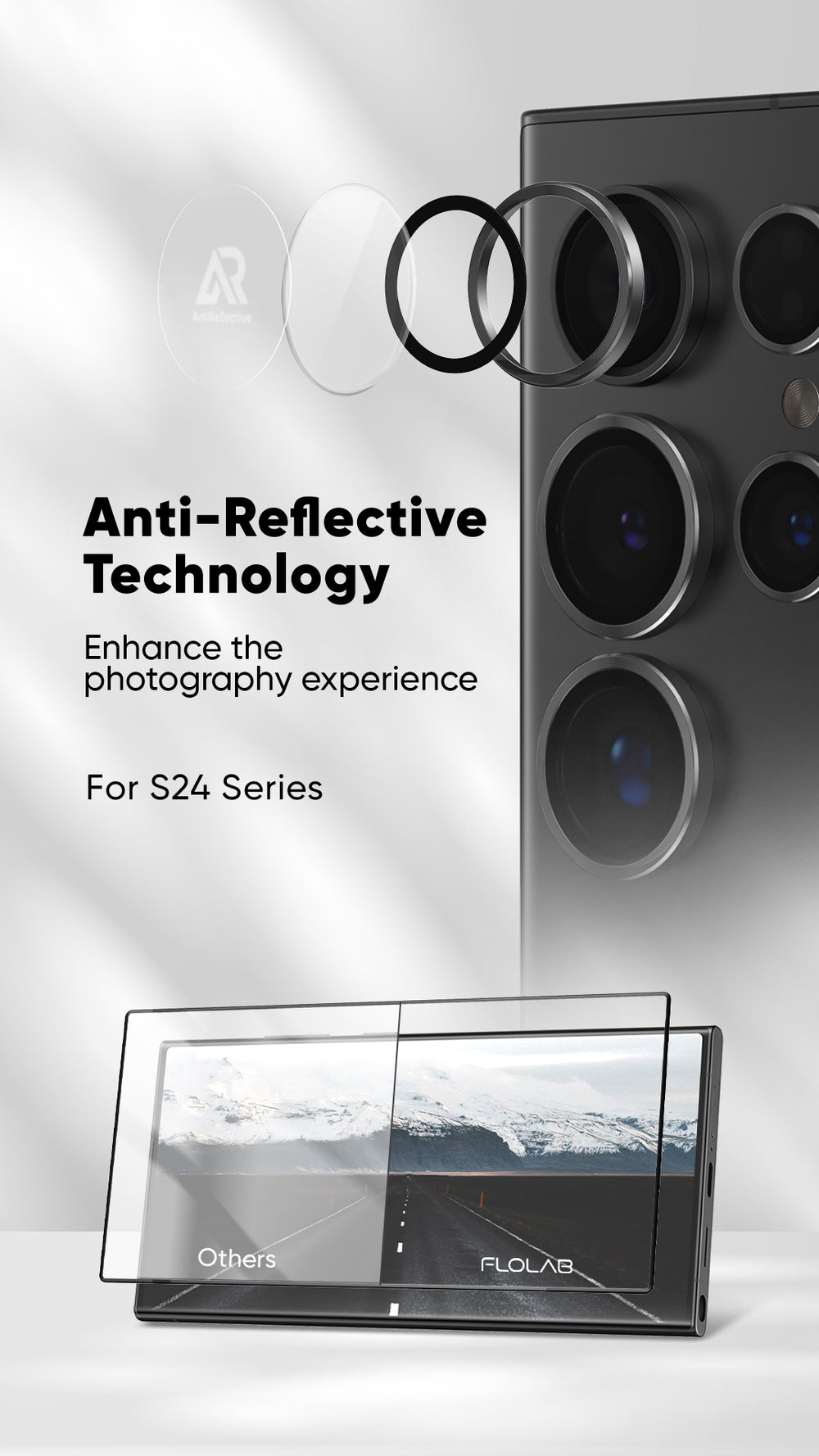 FLOLAB iPhone Screen Protectors: ClearVue, PolarSpectra Tech