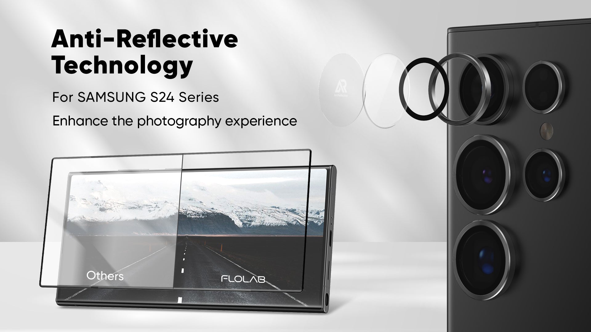 FLOLAB iPhone Screen Protectors: ClearVue, PolarSpectra Tech