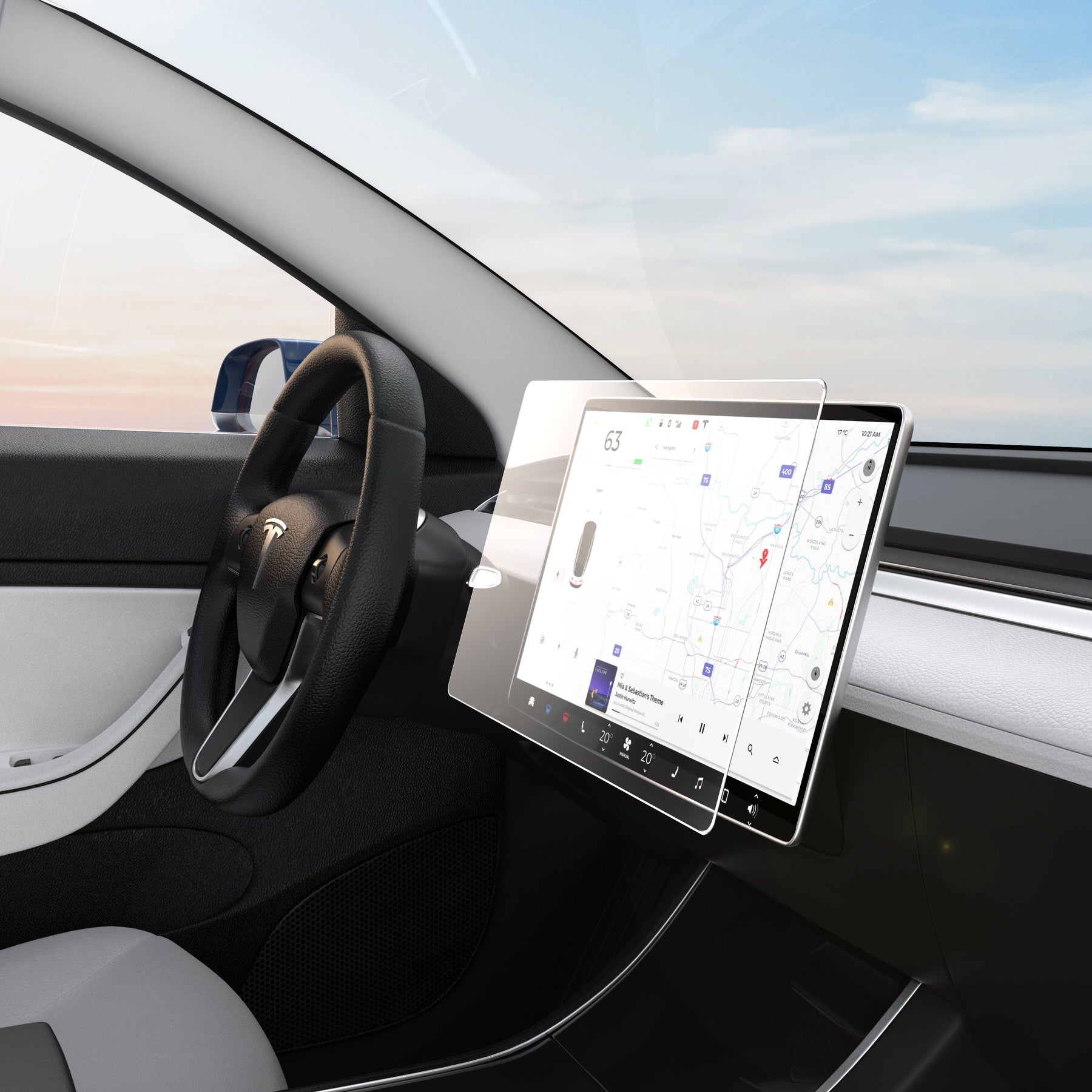 Tesla Model 3 Screen protector - FLOLAB